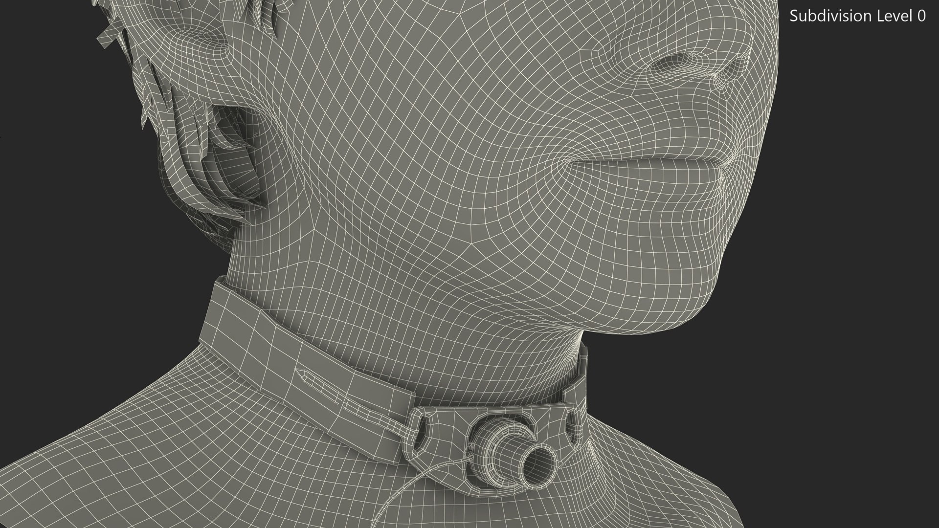 3D Tracheostomy Tube With Neckband Installed On Patient Model ...