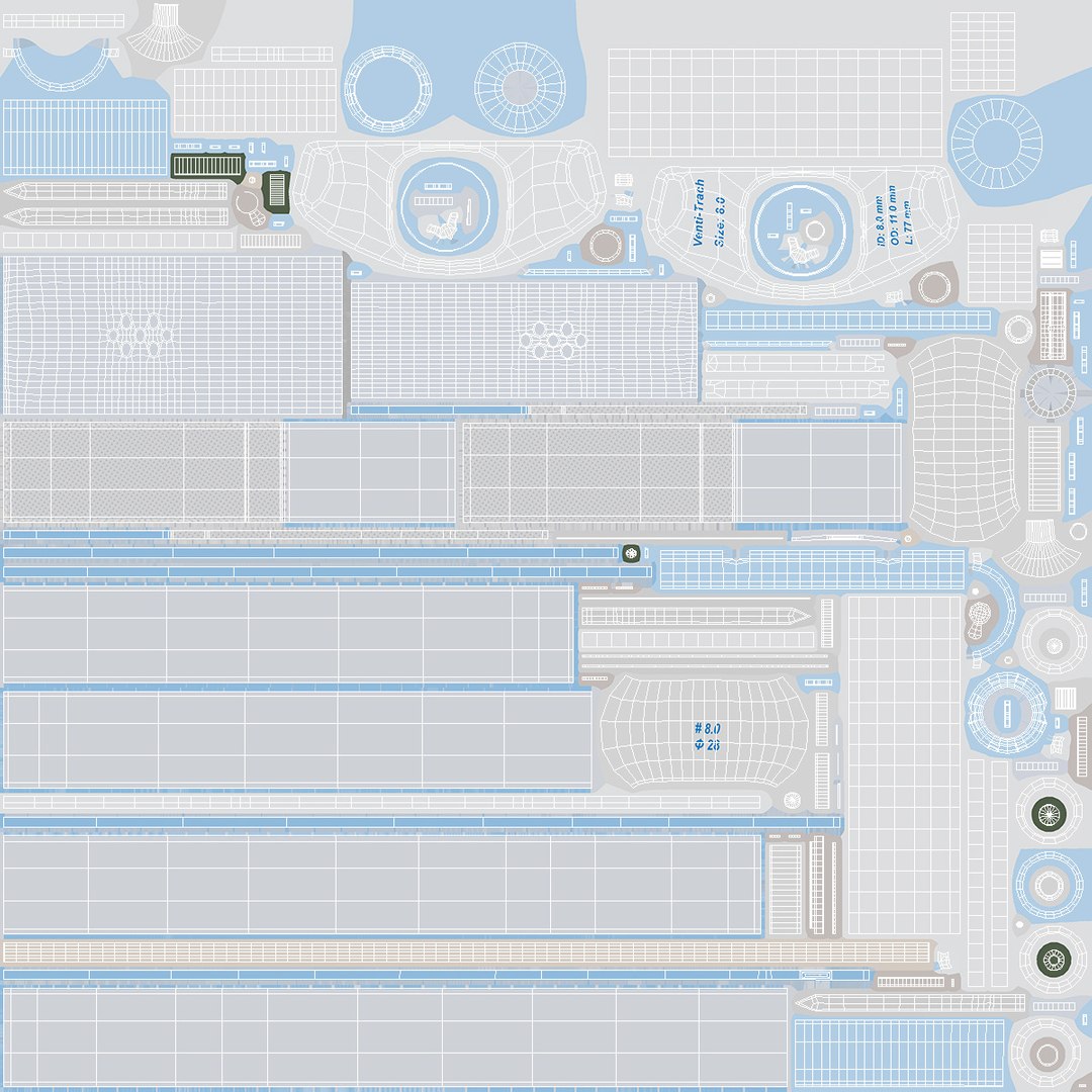 3D Tracheostomy Tube With Neckband Installed On Patient Model ...