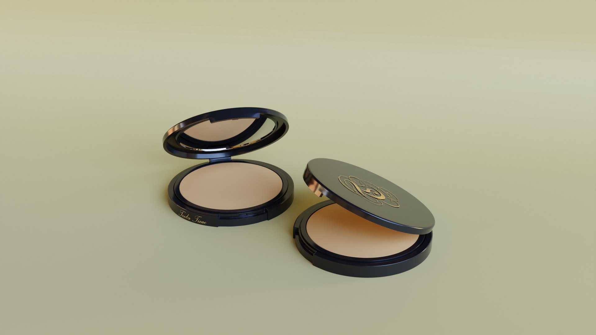 Realistic Compact powder cosmetic 3D model - TurboSquid 2099660