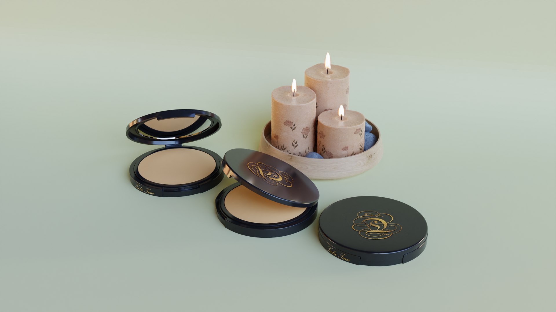 Realistic Compact powder cosmetic 3D model - TurboSquid 2099660