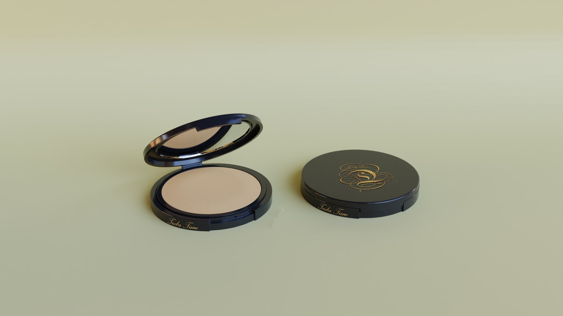 Realistic Compact powder cosmetic 3D model - TurboSquid 2099660