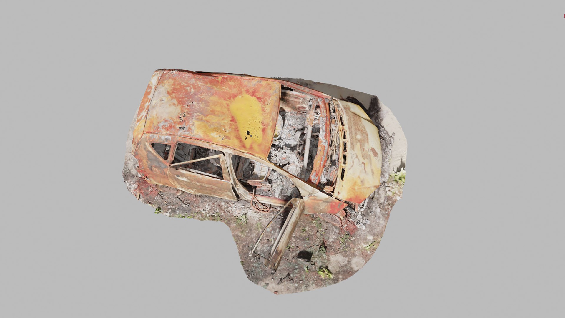 3D Burned Destroyed Car Scanned PBR Model - TurboSquid 1846280