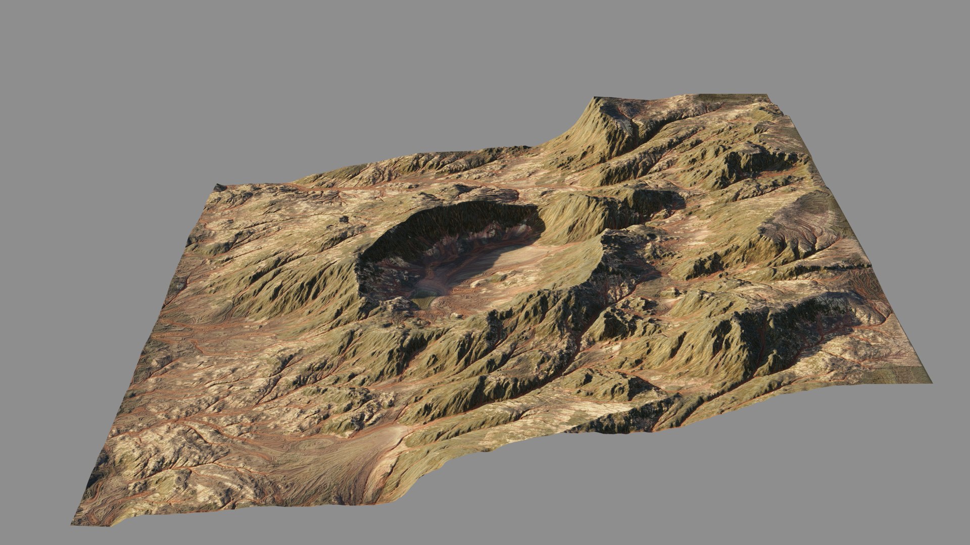 8K Detailed Crater Landscape 3D model - TurboSquid 1809224
