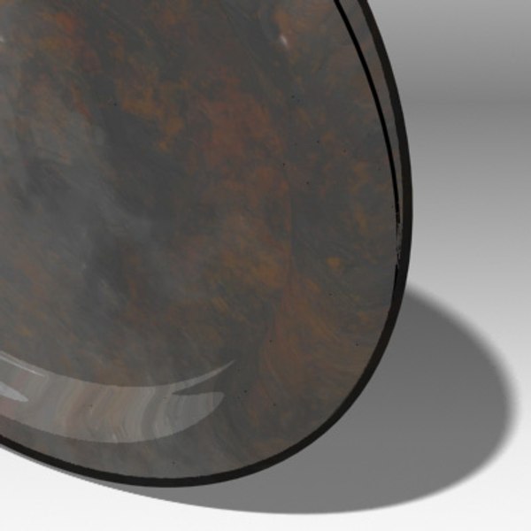 3d rusty shield ink paint model