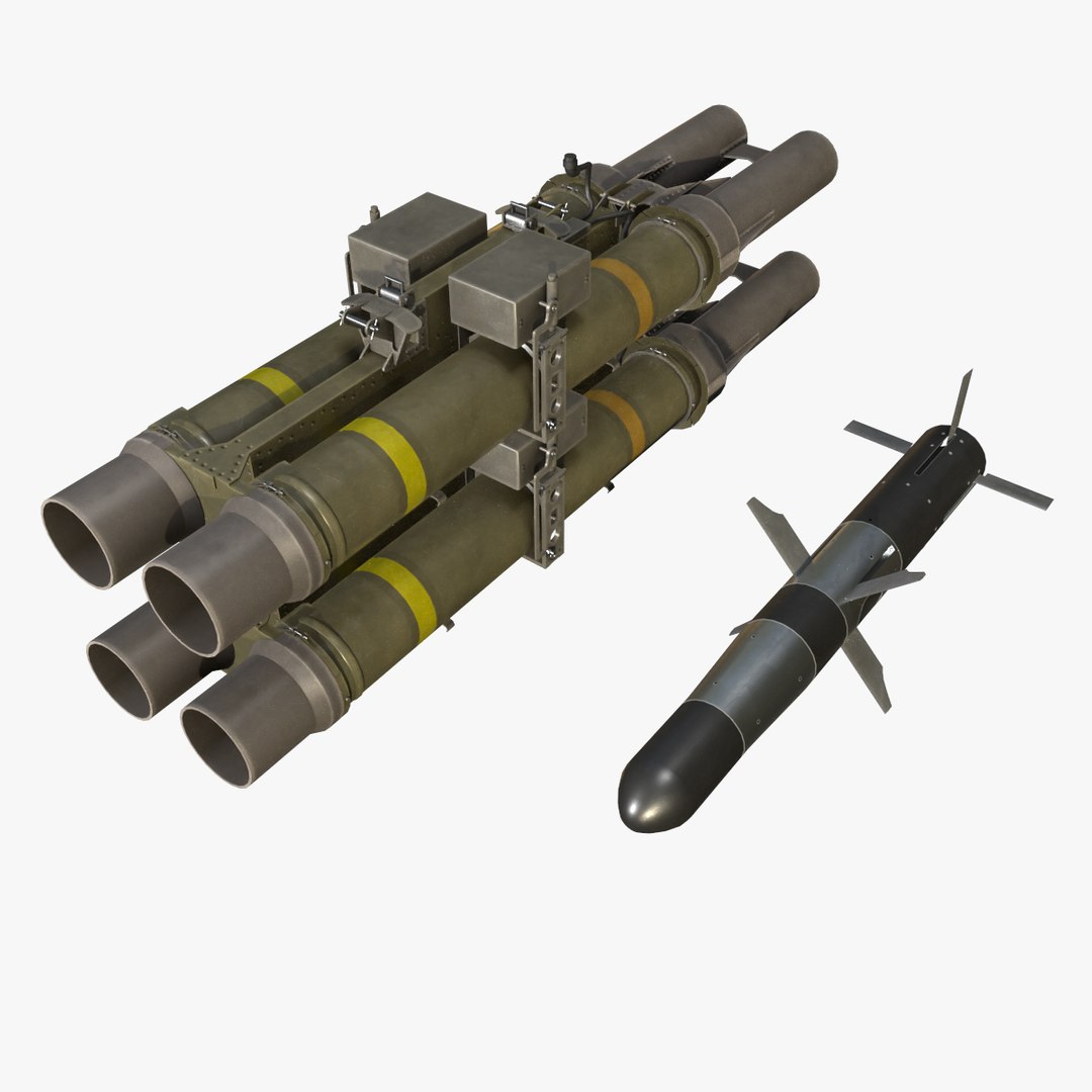 3D Missile Launcher BGM-71D TOW-2 X4 - TurboSquid 2100281