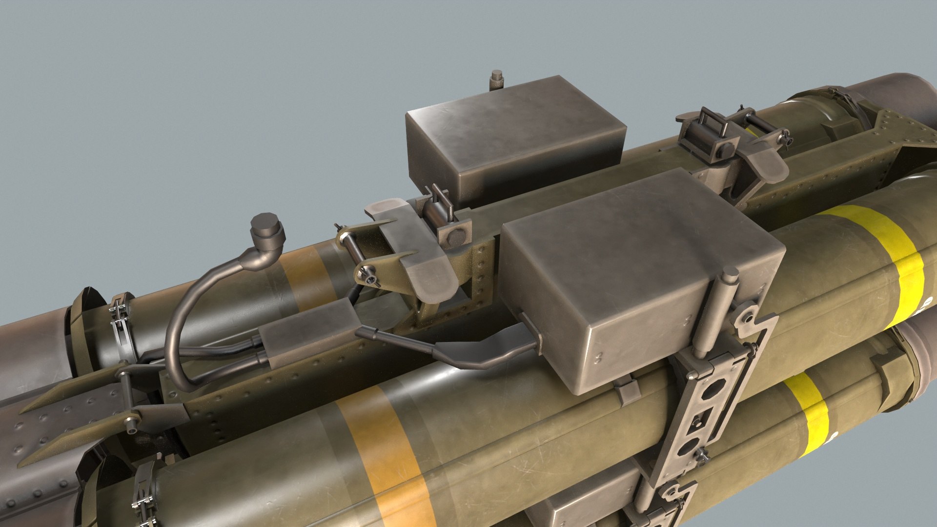 3D Missile Launcher BGM-71D TOW-2 X4 - TurboSquid 2100281