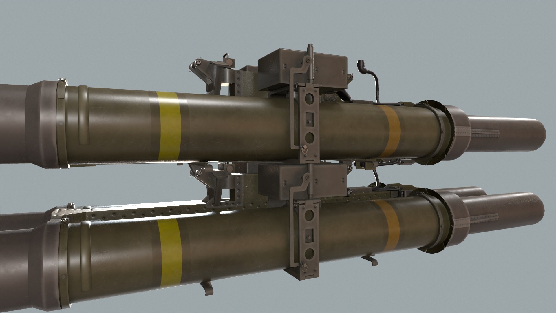 3D Missile Launcher BGM-71D TOW-2 X4 - TurboSquid 2100281