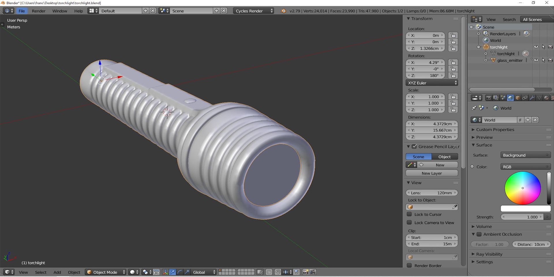 Torchlight Hr 3D Model - TurboSquid 1251650