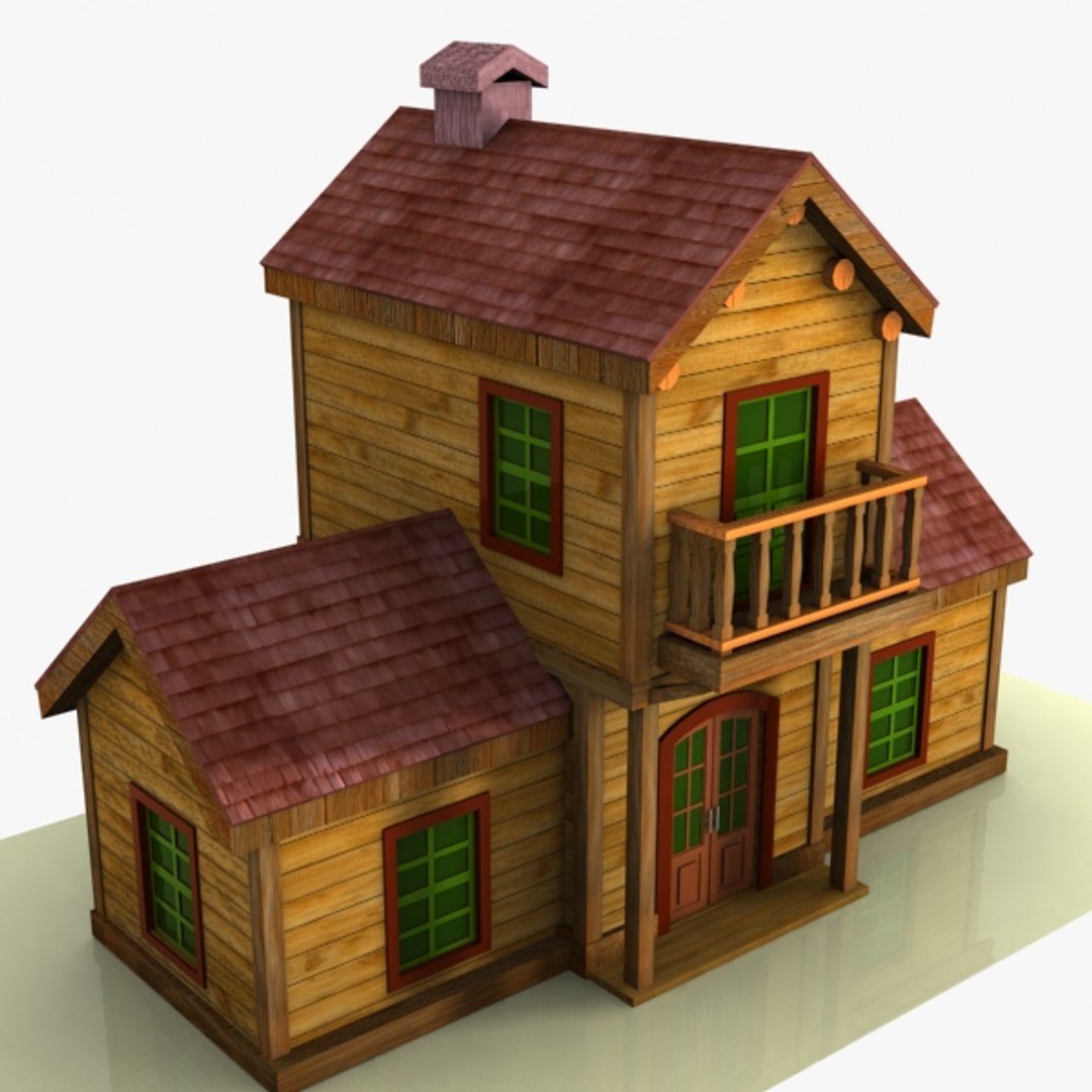 cartoon house toon 3ds