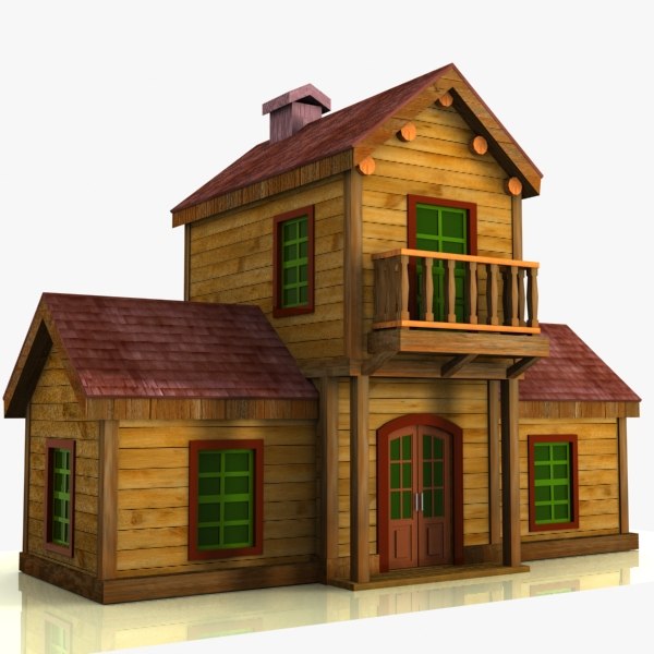 cartoon house toon 3ds