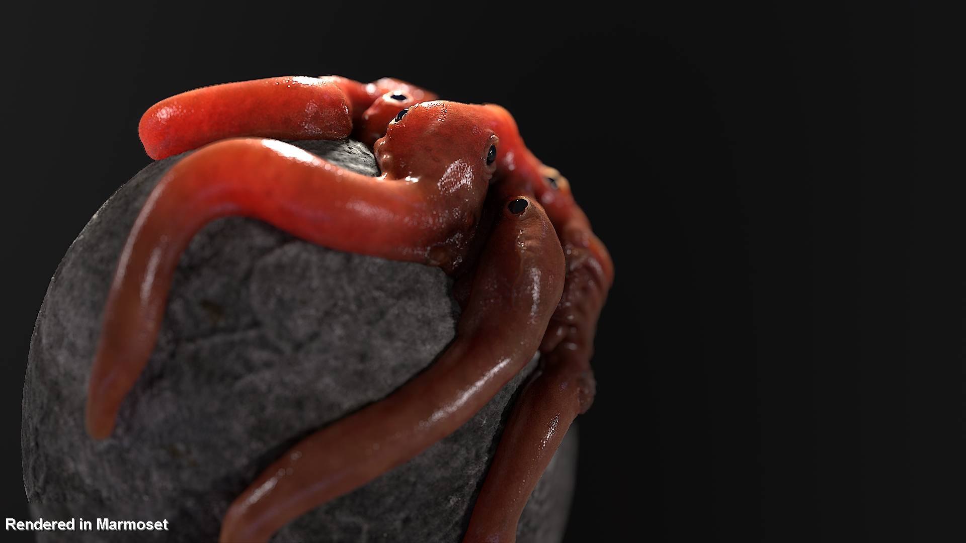 Cute Little Tentacle Egg Monster 3D - TurboSquid 1837958
