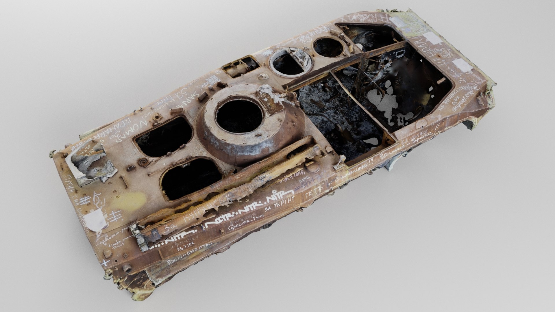 3D Remains Of BMP-2 Infantry Fighting Vehicle - TurboSquid 2119791