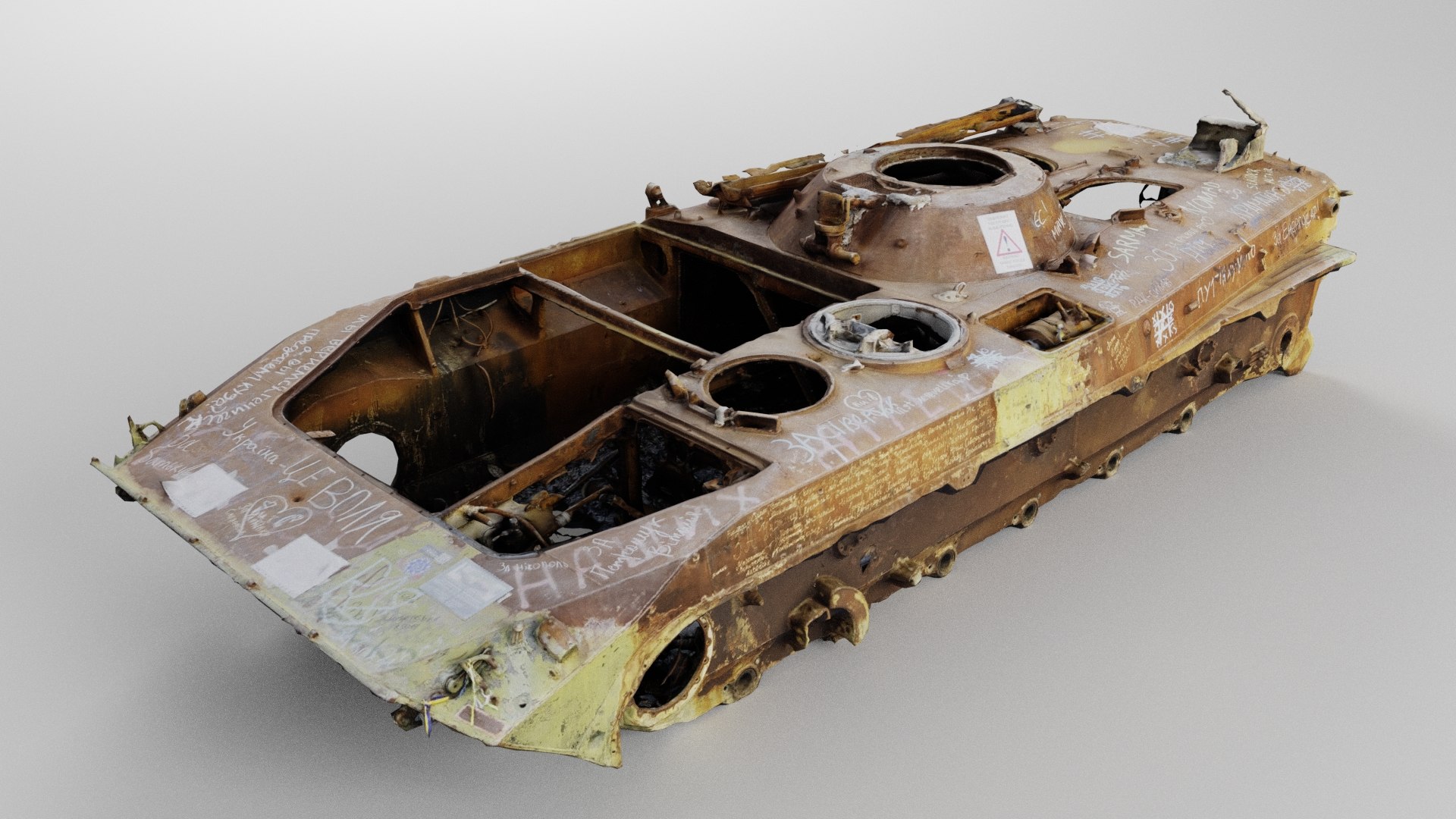 3D Remains Of BMP-2 Infantry Fighting Vehicle - TurboSquid 2119791