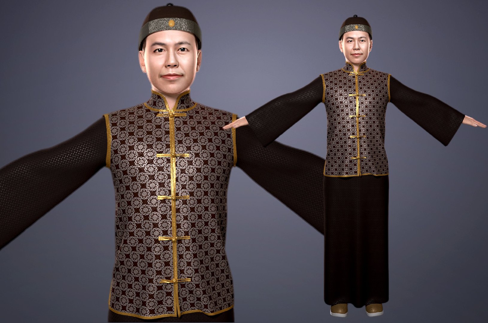 Chinese Ancient Qing Dynasty Shopkeeper 3D - TurboSquid 2203088