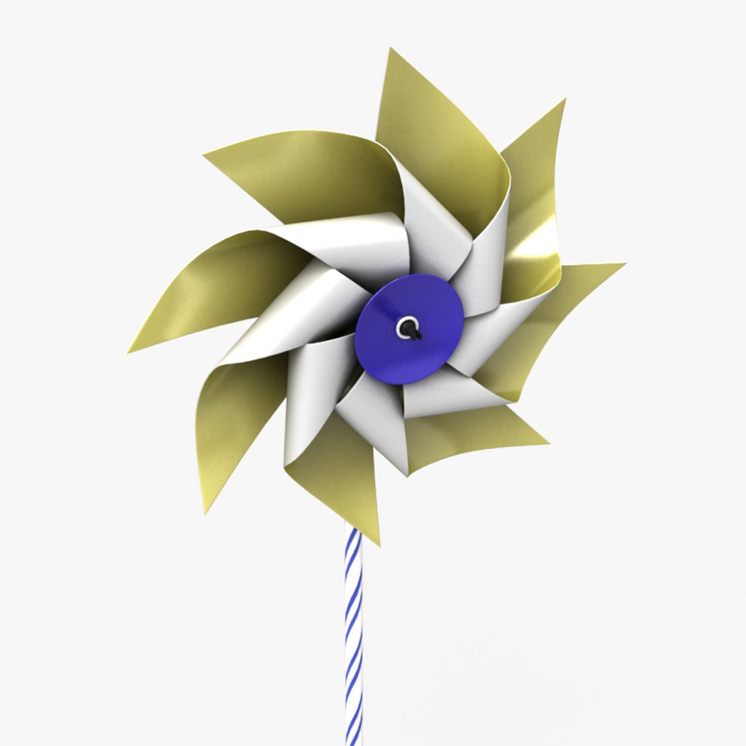 pinwheel wheel pin 3d model