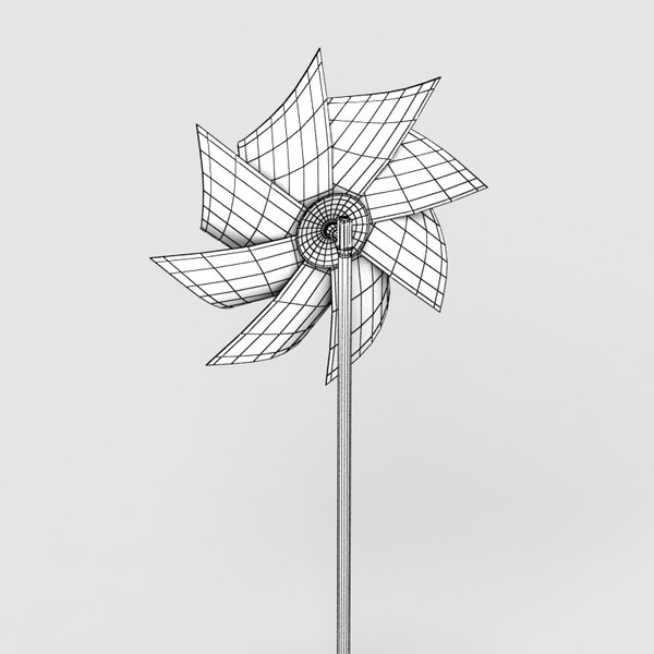 pinwheel wheel pin 3d model