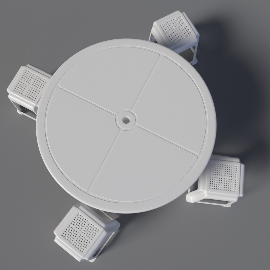 Plastic Table Chair 3D Model - TurboSquid 1565407