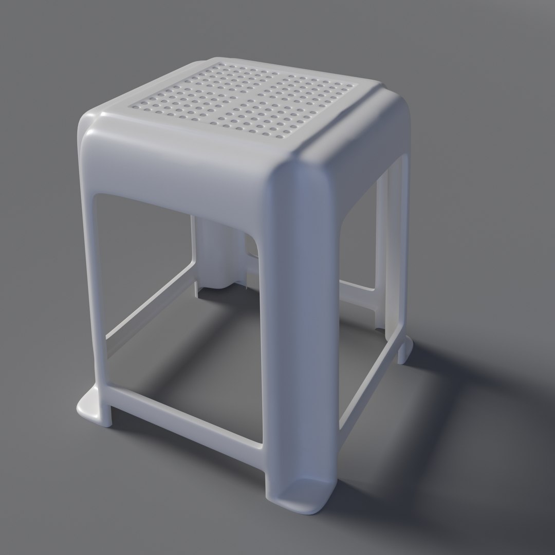 Plastic Table Chair 3D Model - TurboSquid 1565407