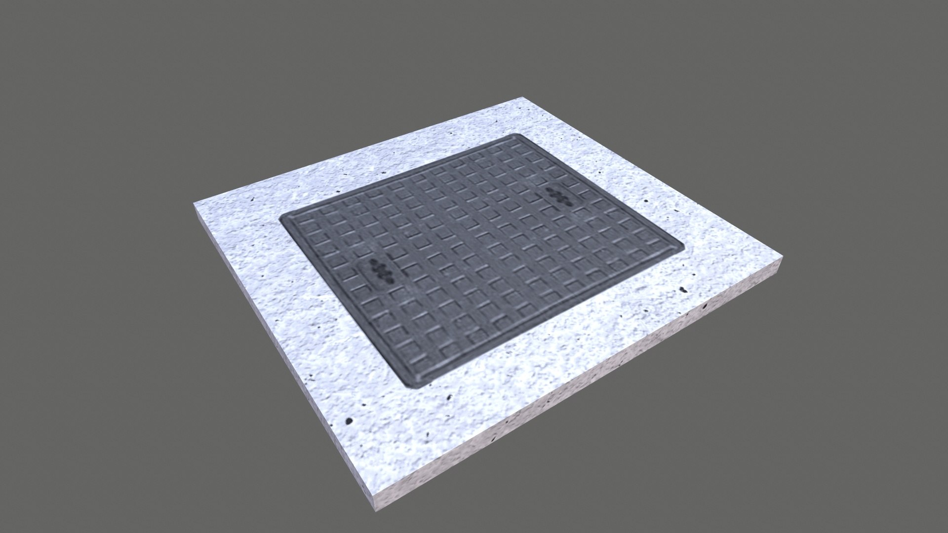 Manhole Plate 3D Model - TurboSquid 2317605