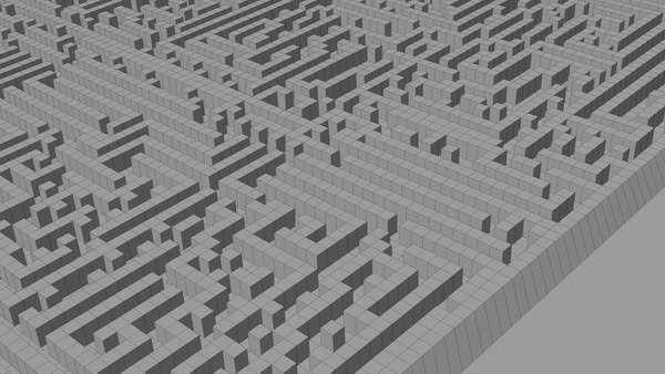 3D Maze of Blue Door model - TurboSquid 1956719