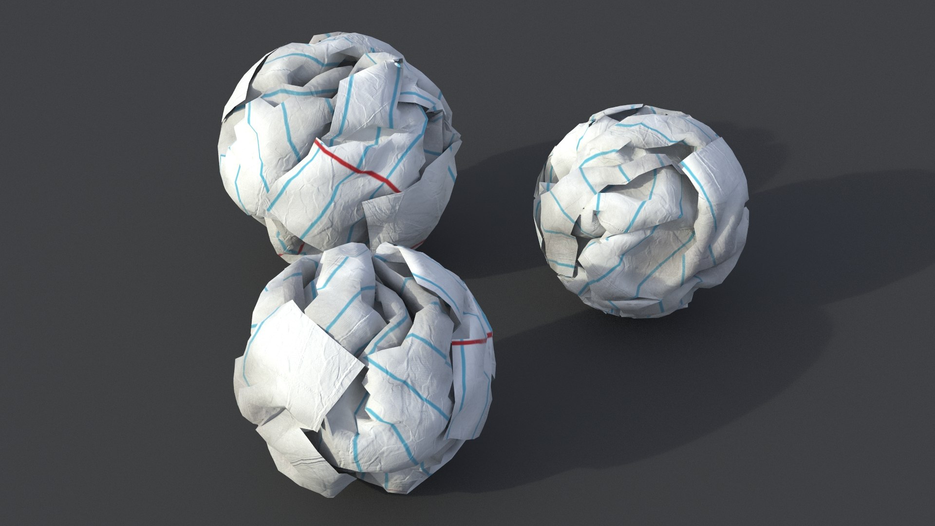 Crumpled Paper 3D Model - TurboSquid 1512041