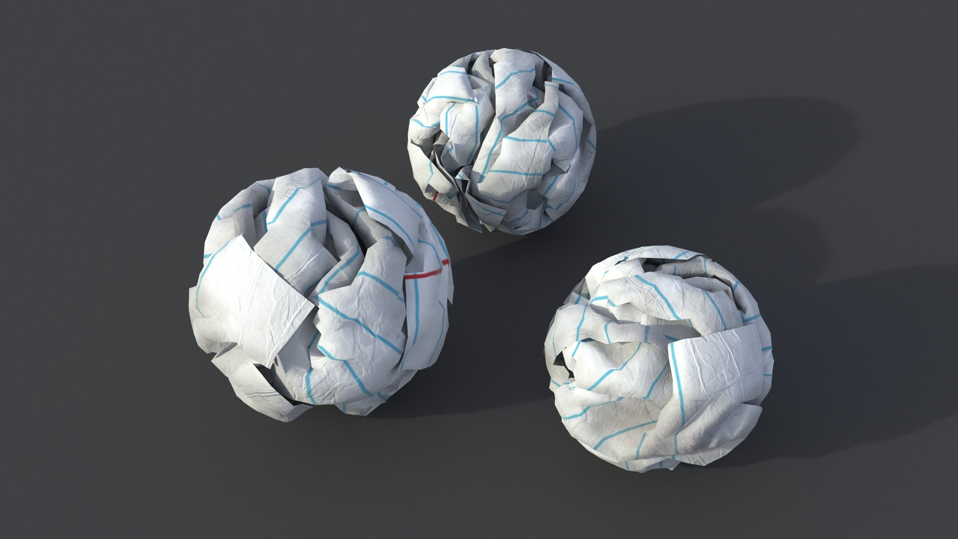 Crumpled Paper 3D Model - TurboSquid 1512041