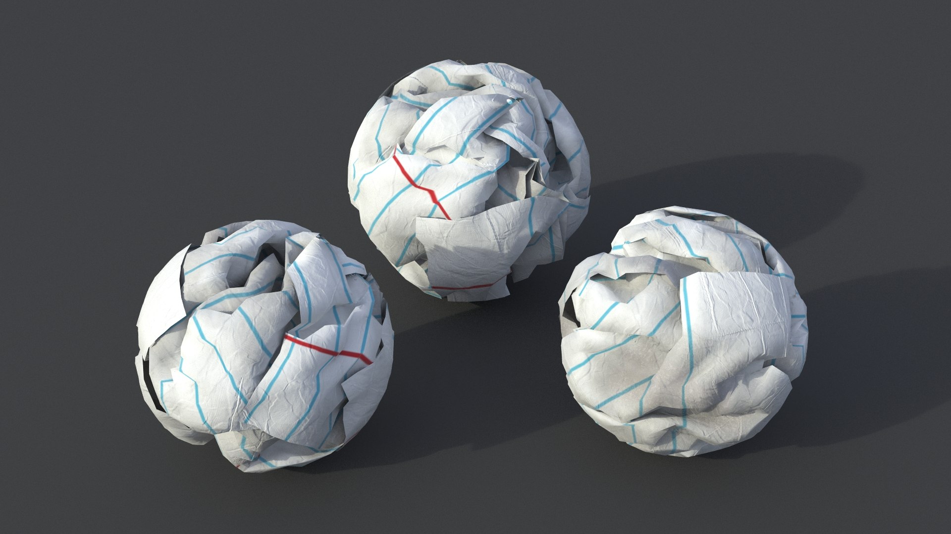 Crumpled Paper 3D Model - TurboSquid 1512041