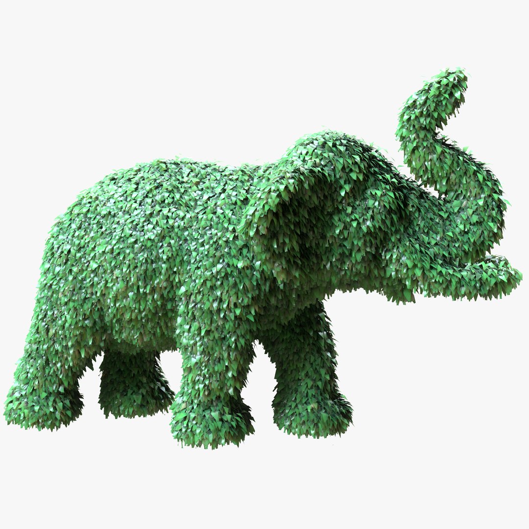 Elephant Topiary Garden Sculptures 3D Model - TurboSquid 1917528