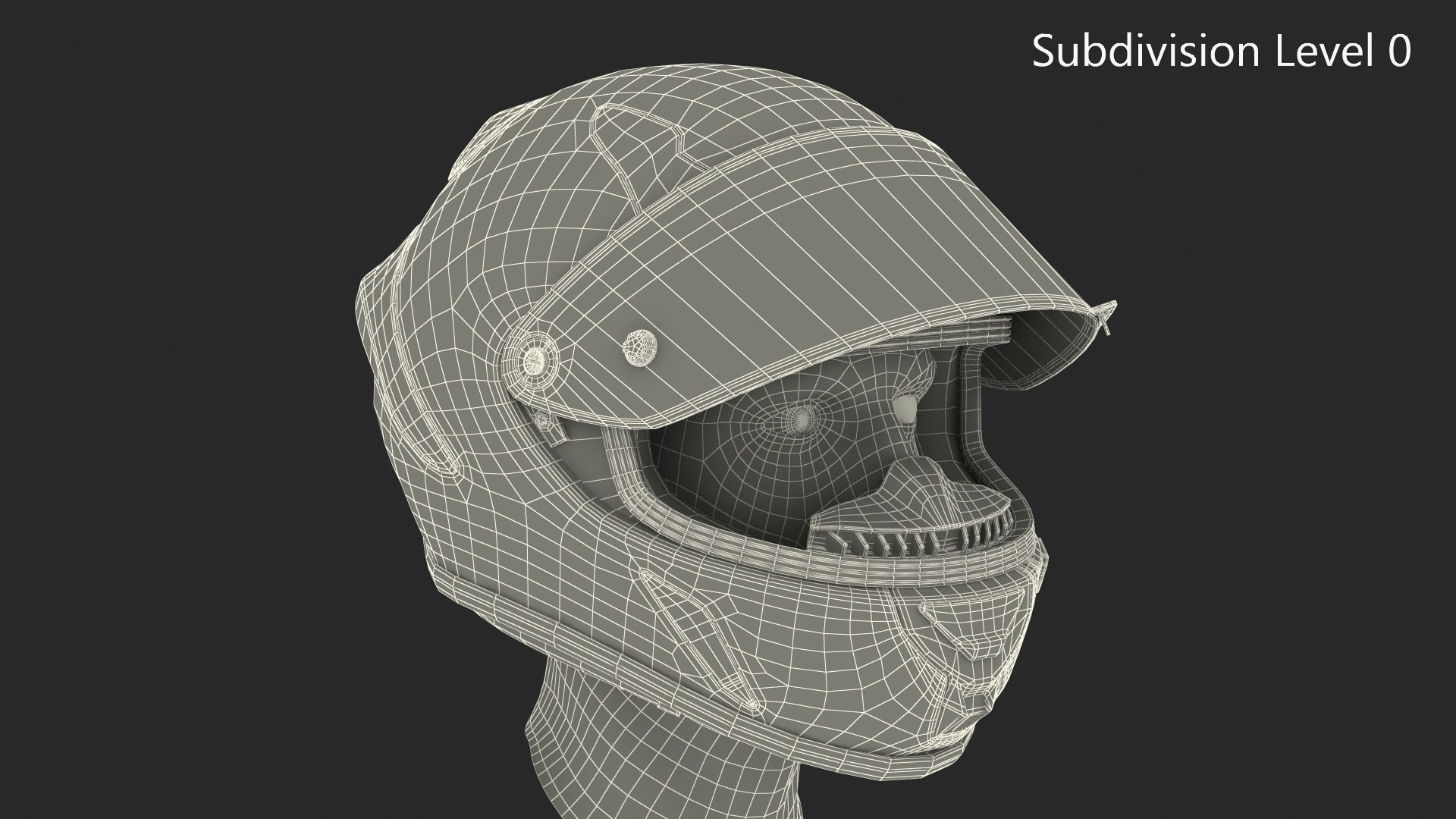 Male Head In Helmet Model - TurboSquid 2384242