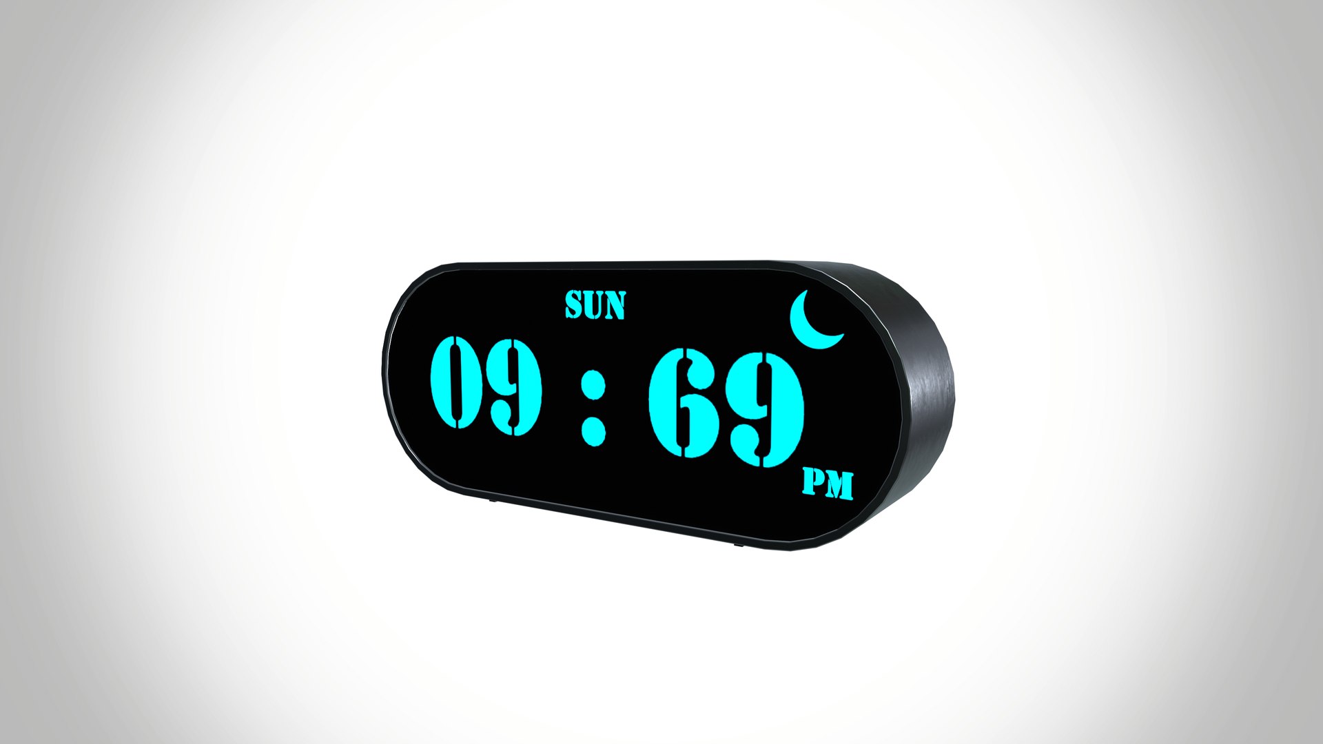 Digital Clock 3D Model - TurboSquid 2319791