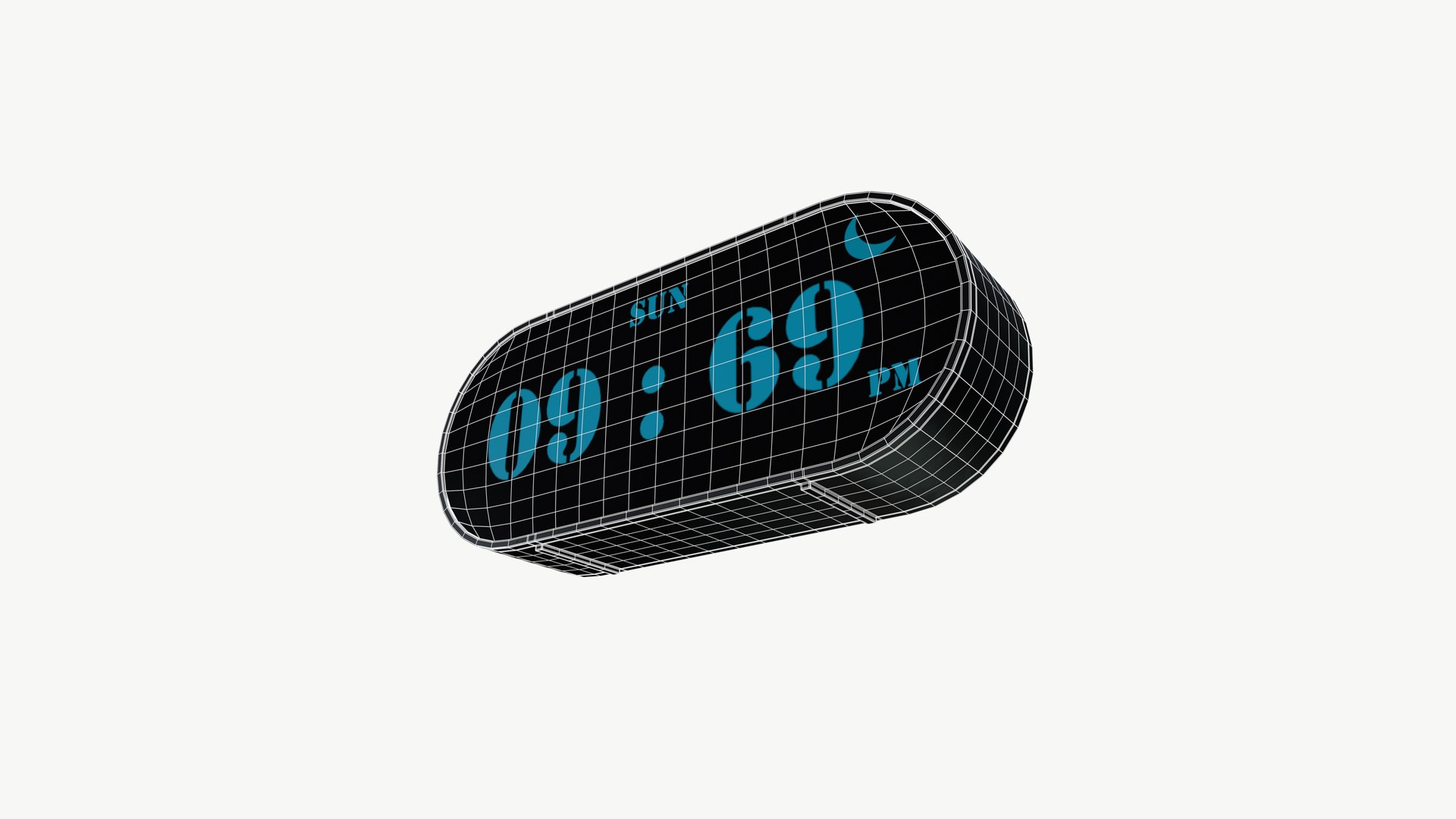 Digital Clock 3D Model - TurboSquid 2319791