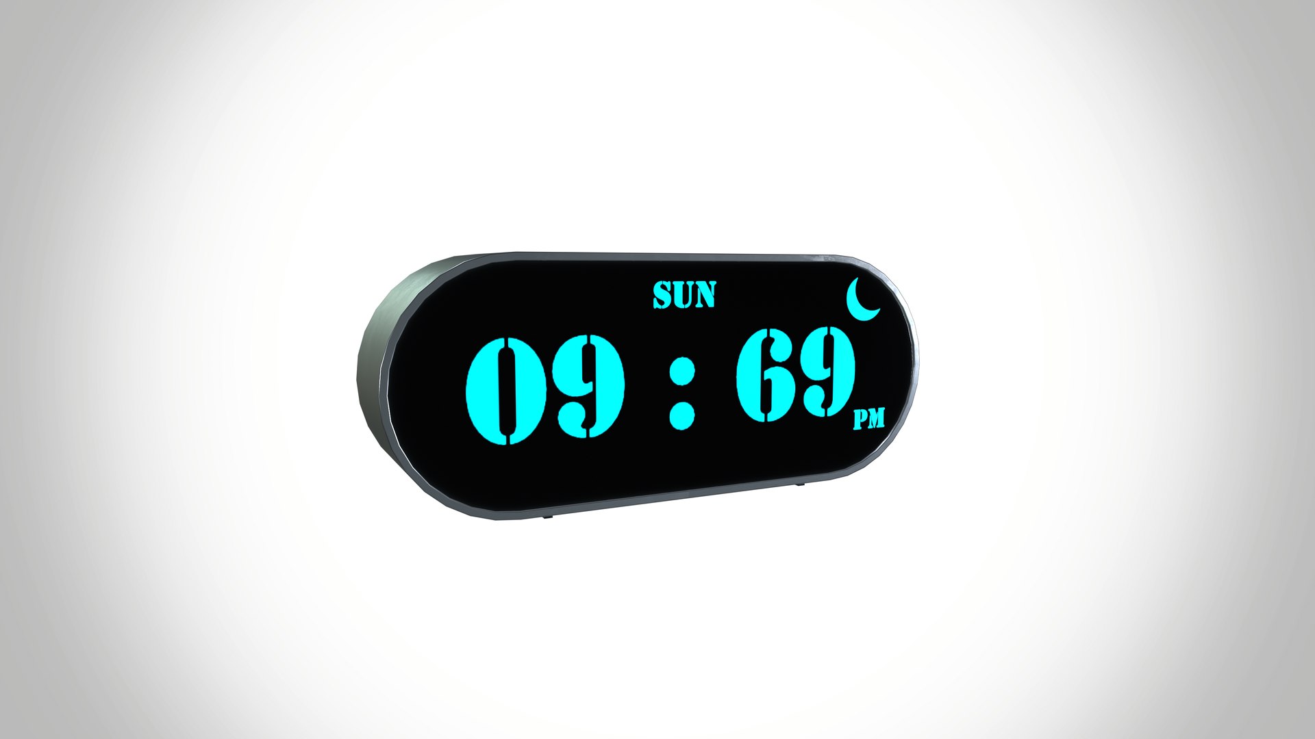 Digital Clock 3D Model - TurboSquid 2319791