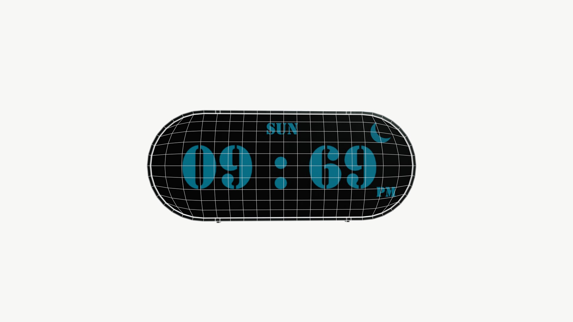 Digital Clock 3D Model - TurboSquid 2319791