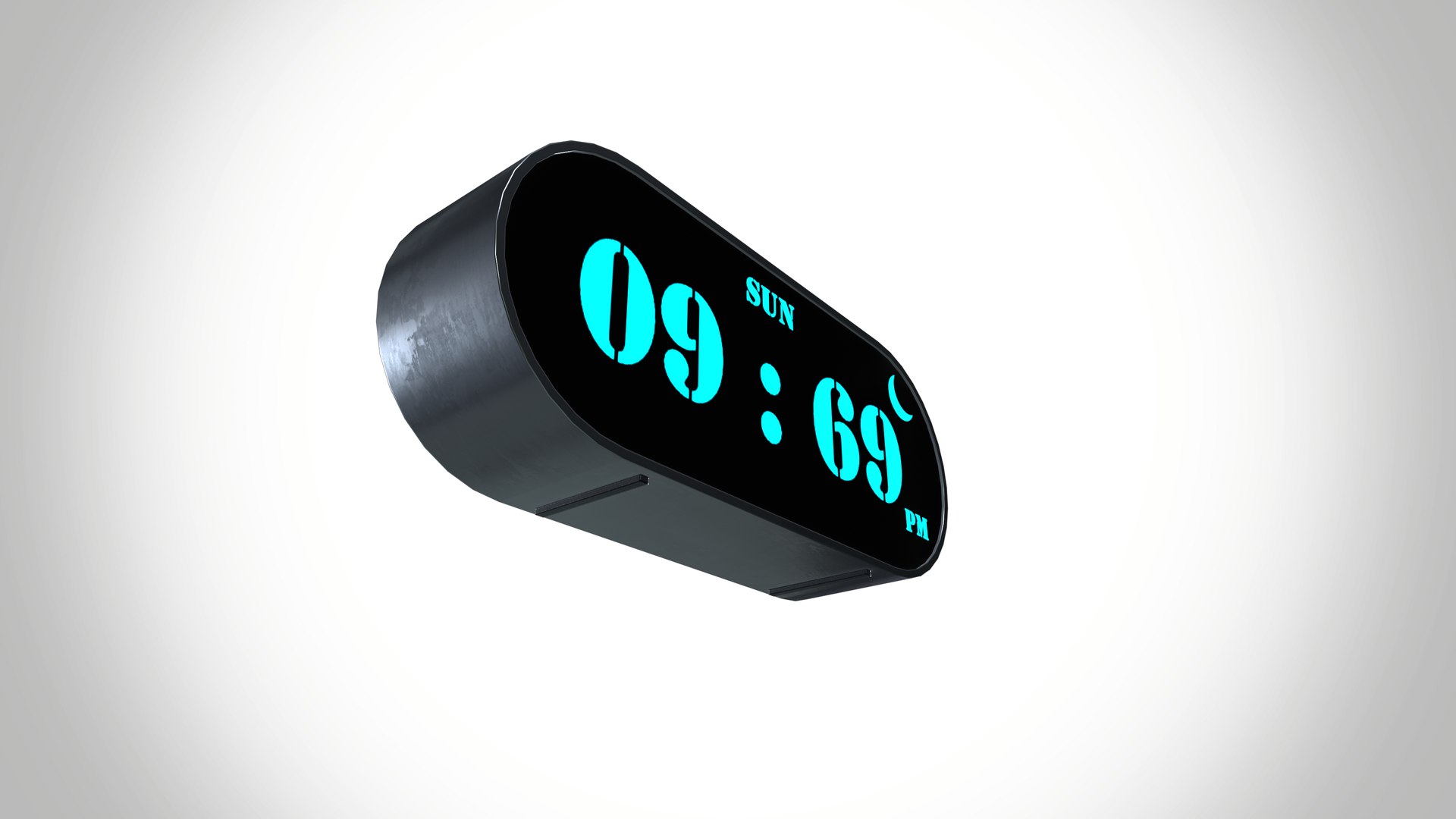 Digital Clock 3D Model - TurboSquid 2319791