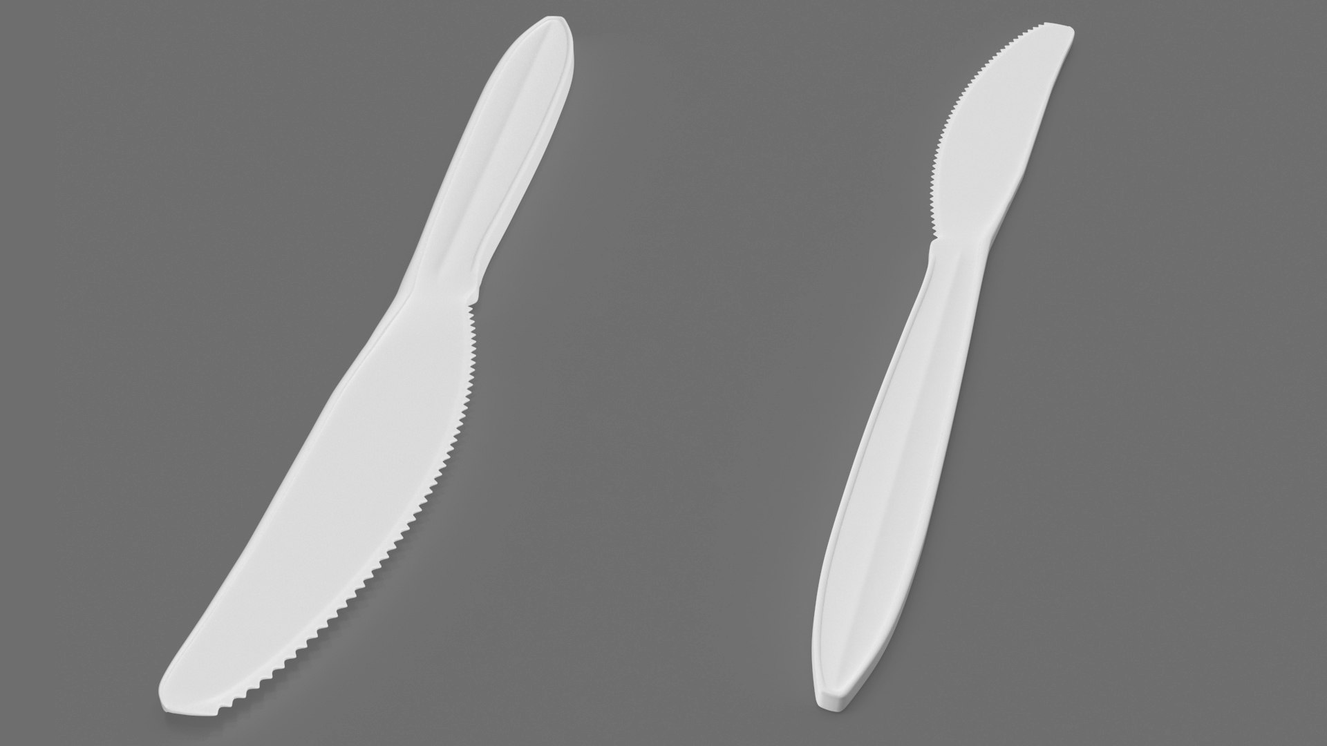 Realistic Plastic Knife Model - TurboSquid 2199163