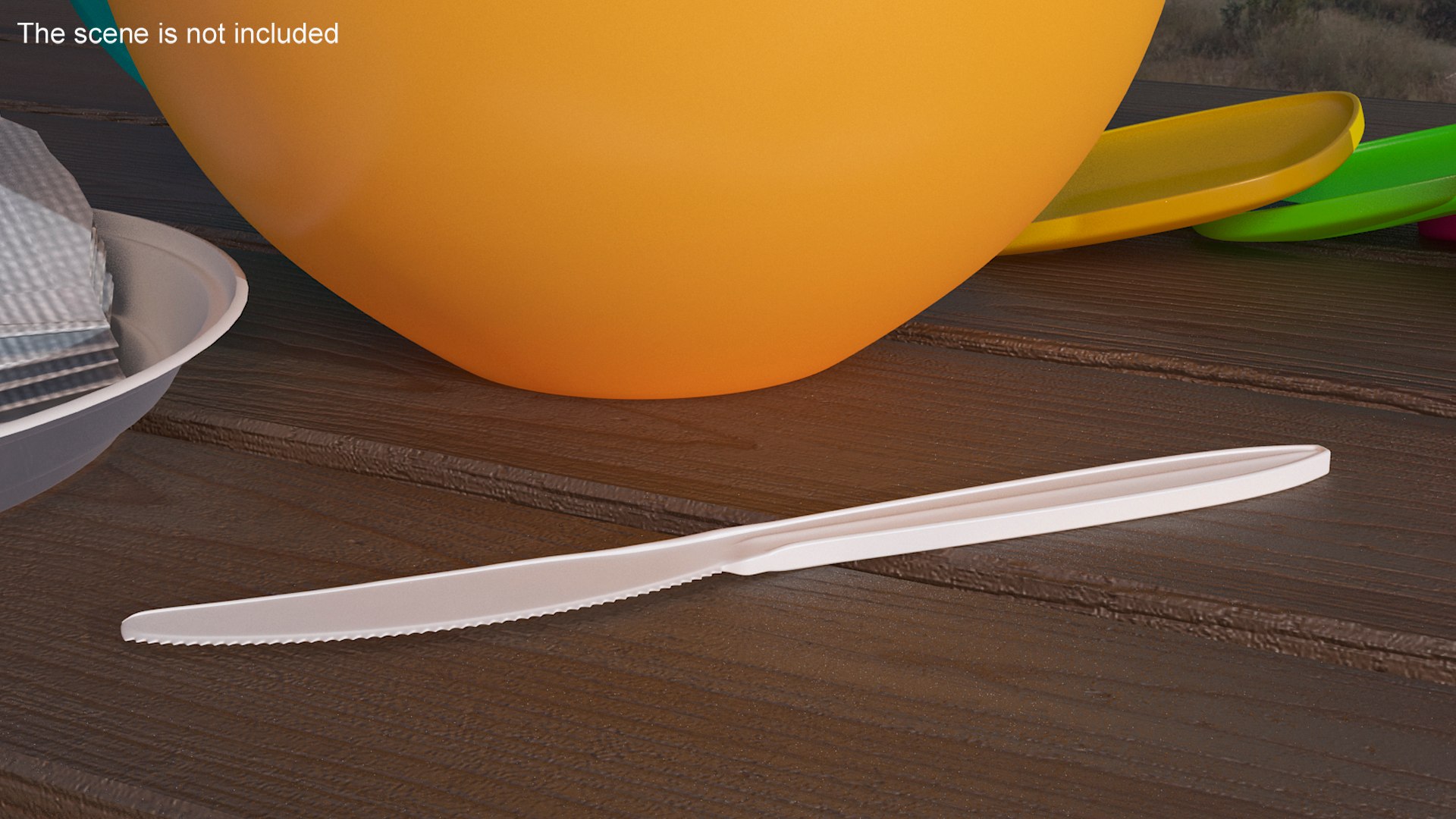 Realistic Plastic Knife Model - TurboSquid 2199163