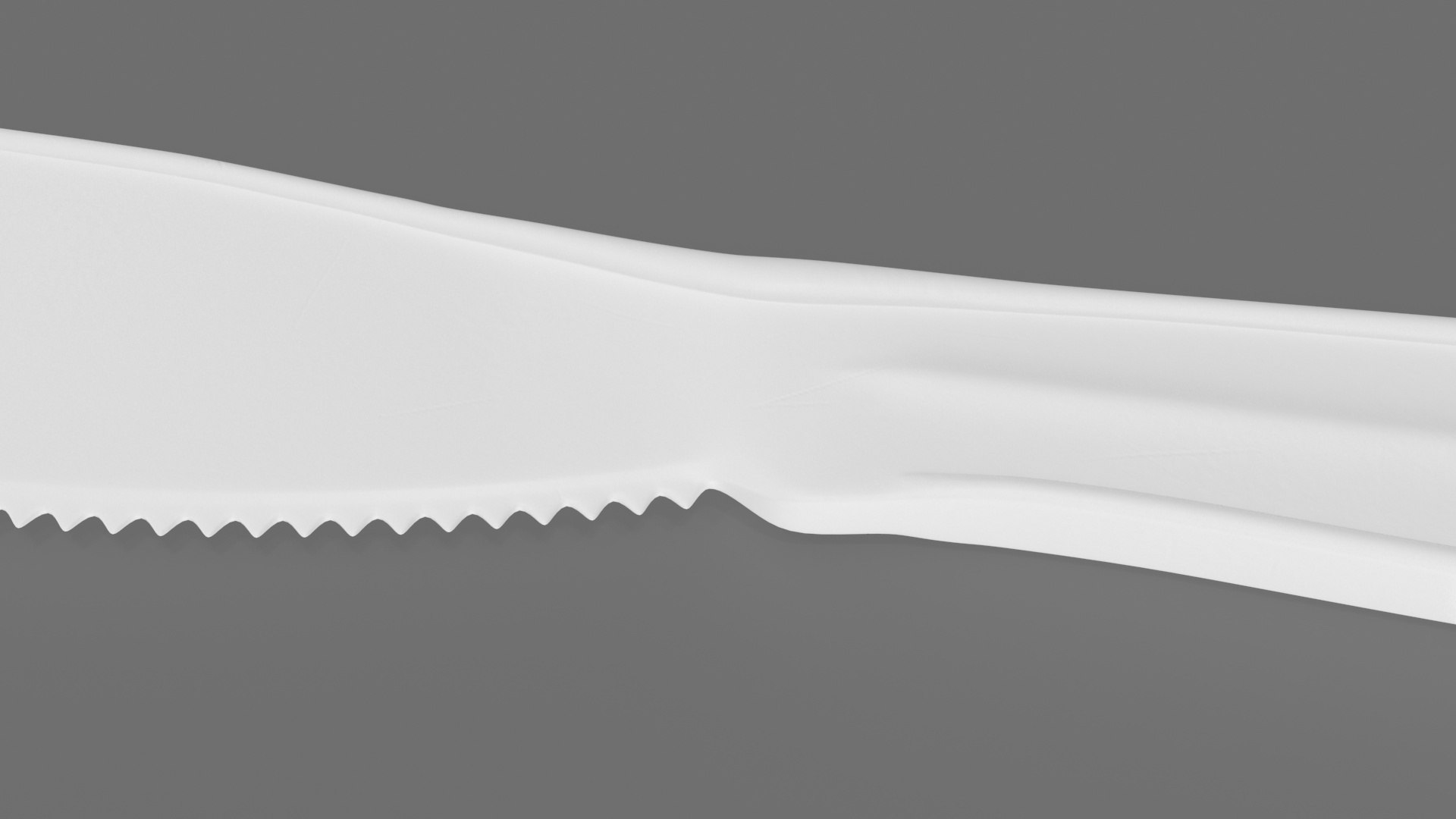 Realistic Plastic Knife Model - TurboSquid 2199163