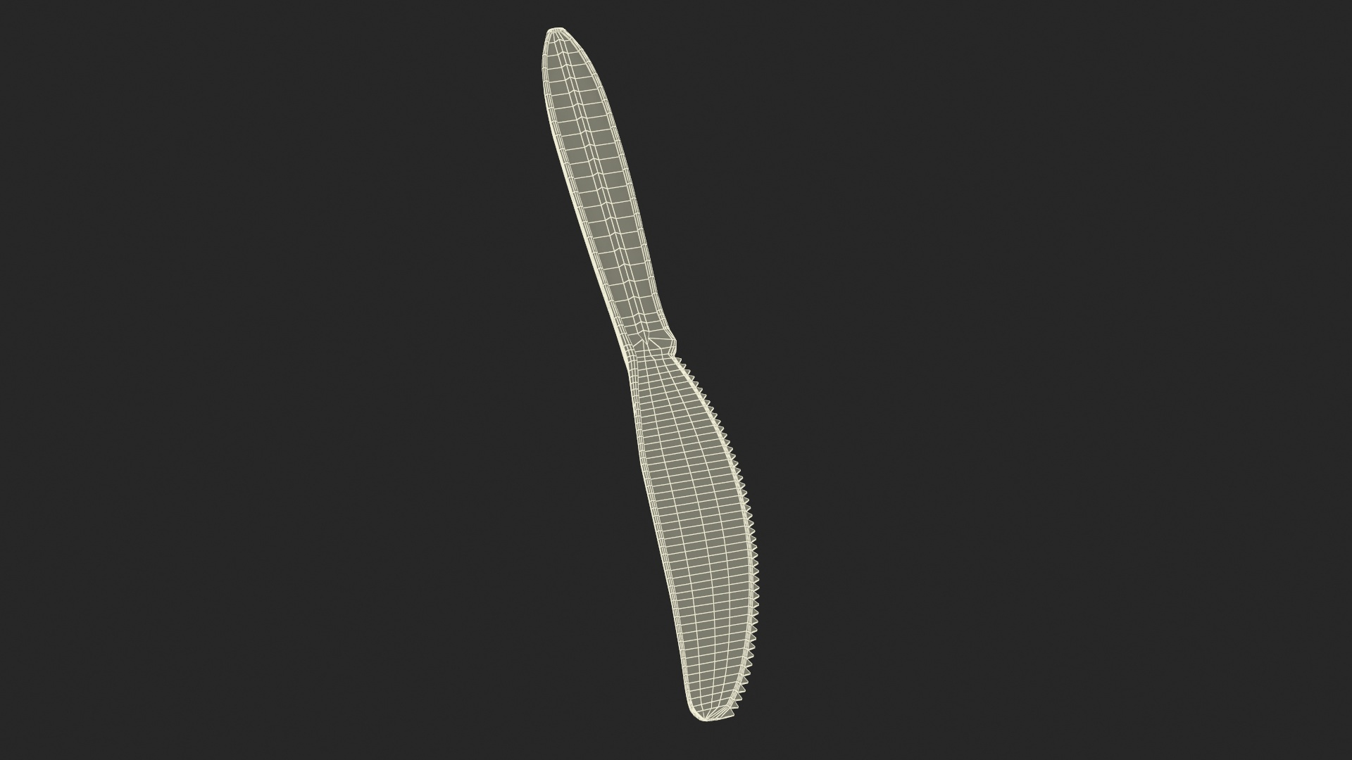 Realistic Plastic Knife Model - TurboSquid 2199163