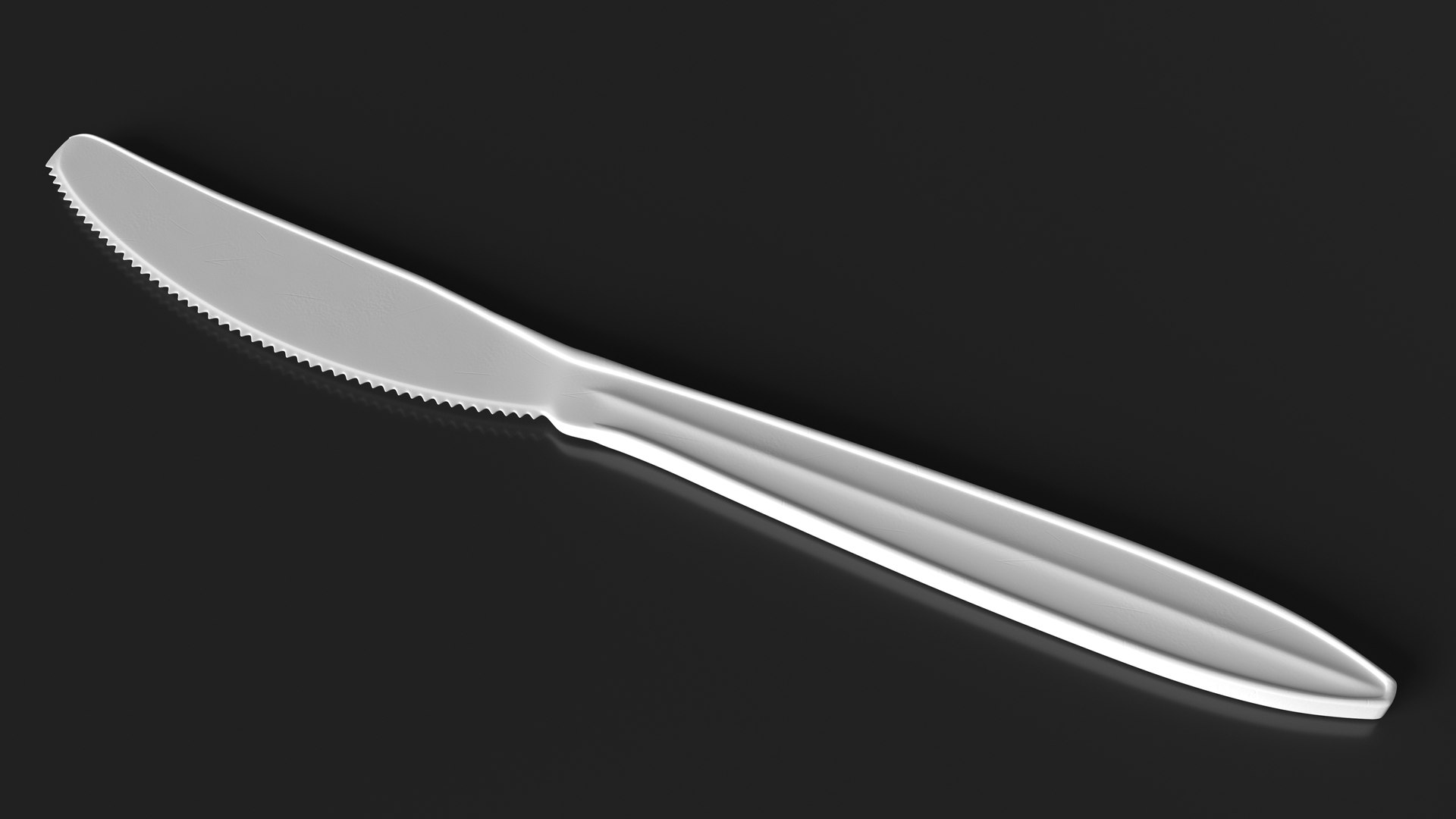 Realistic Plastic Knife Model - TurboSquid 2199163