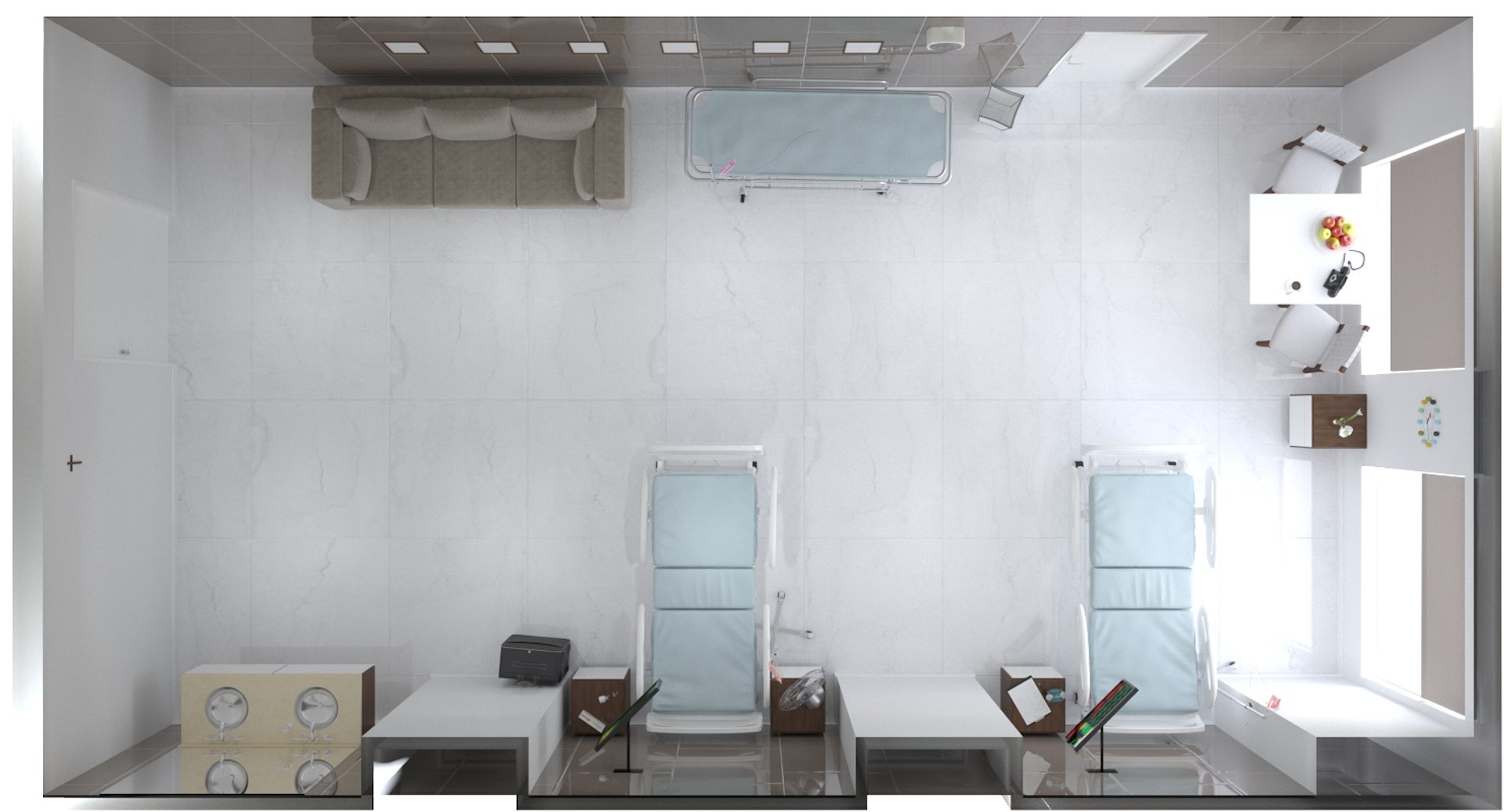 Hospital Room 3d Model