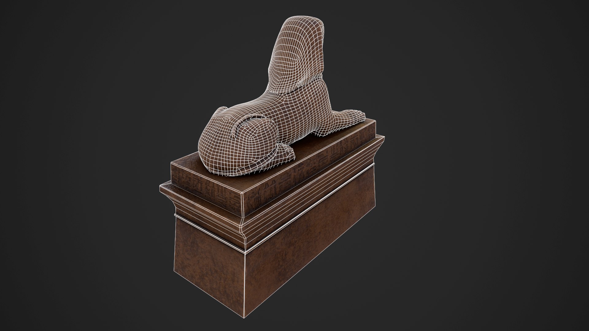 3D Sculpture Sphinx - TurboSquid 1581105