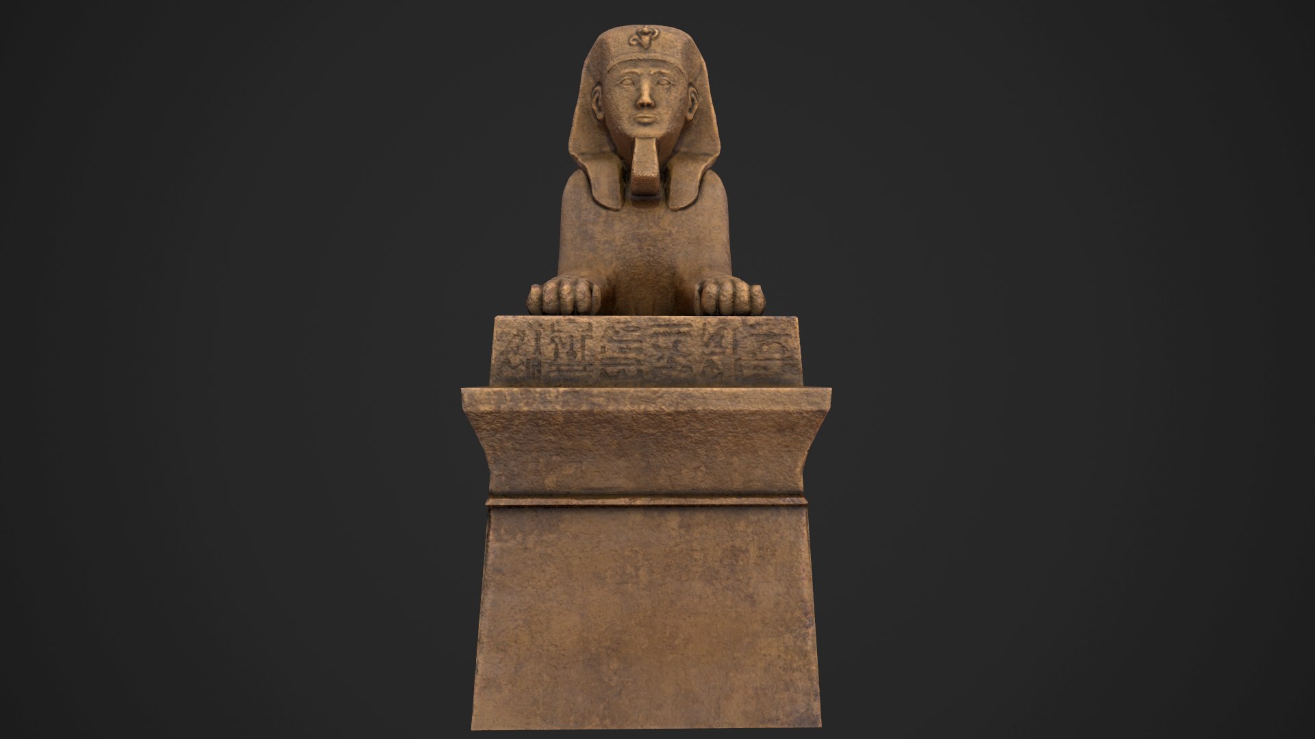 3D Sculpture Sphinx - TurboSquid 1581105
