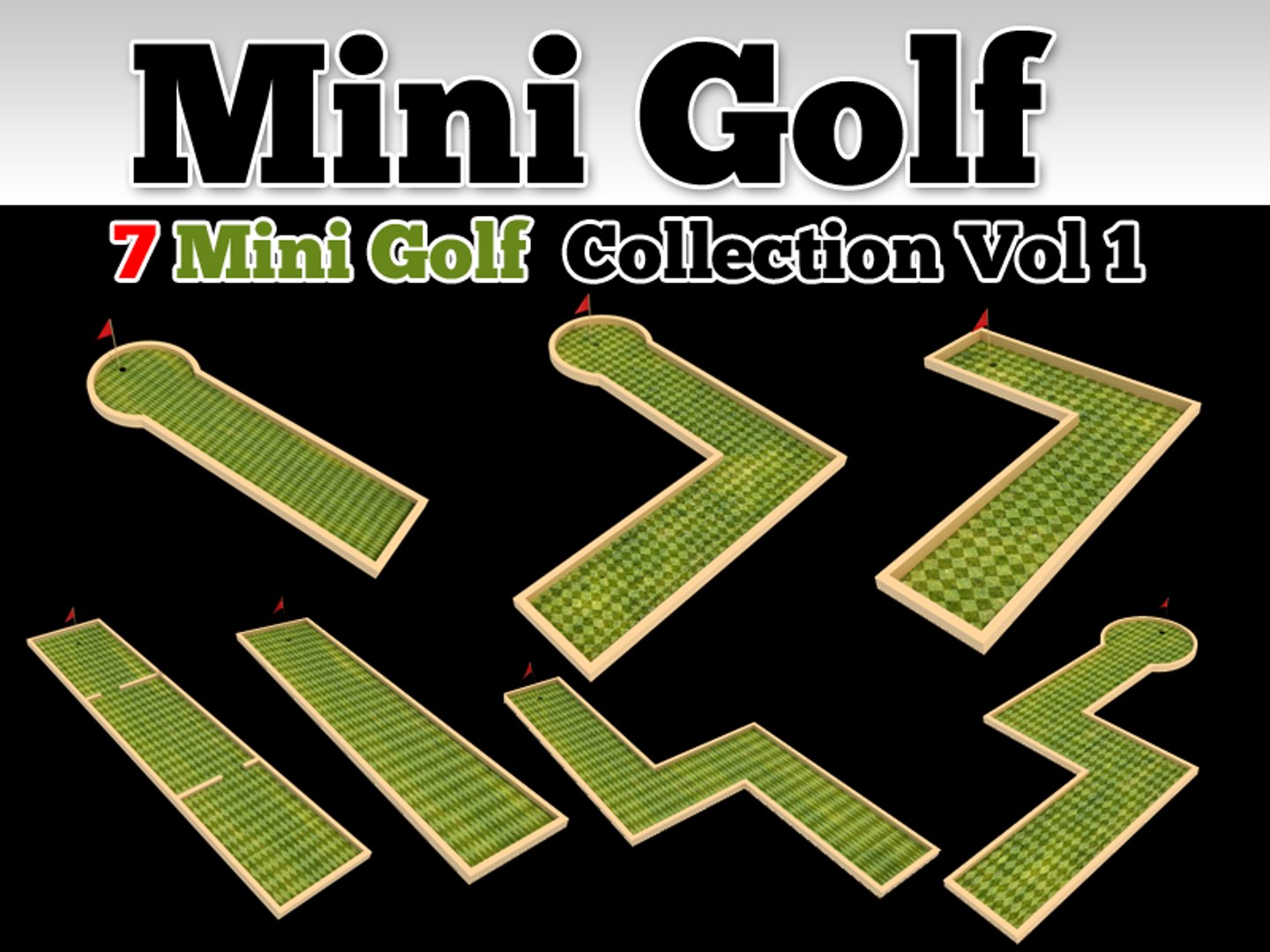 Mini Golf Course 7 3d 3ds
