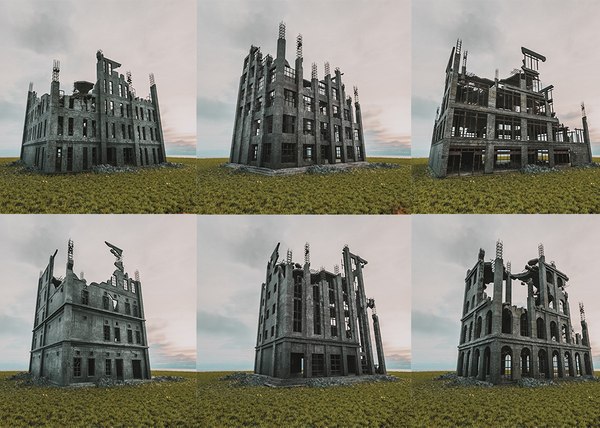 Destroyed Building Blender Models for Download | TurboSquid