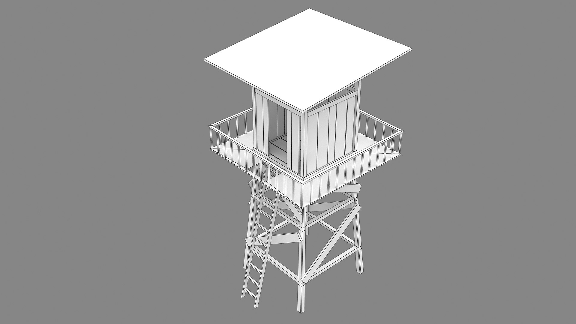 Military Watchtower Model - TurboSquid 2382212