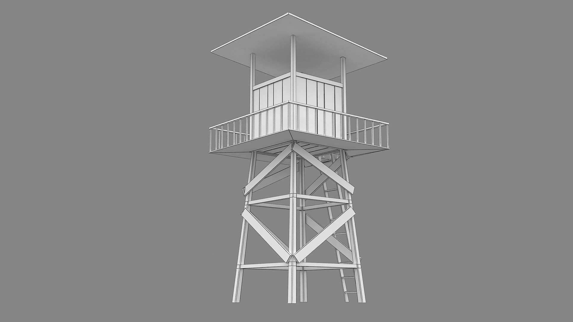 Military Watchtower Model - TurboSquid 2382212