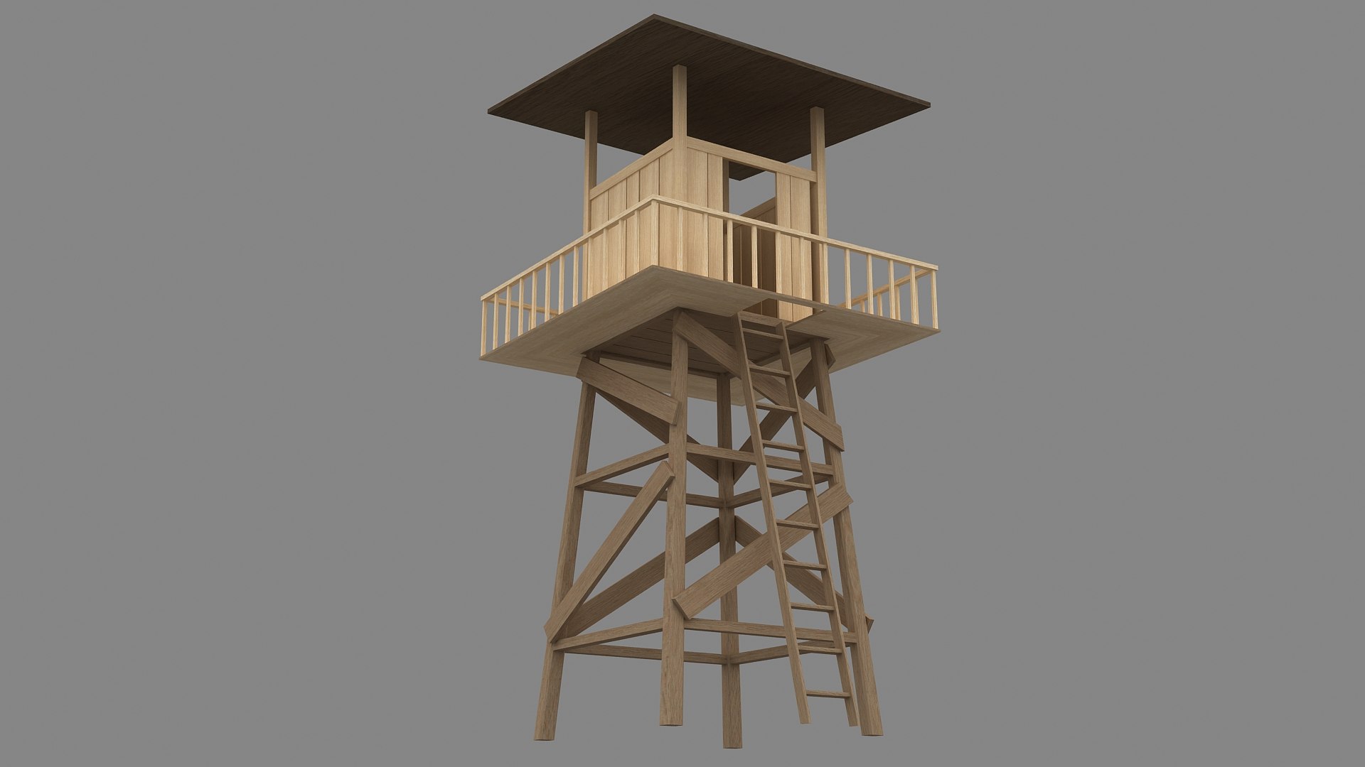 Military Watchtower Model - TurboSquid 2382212