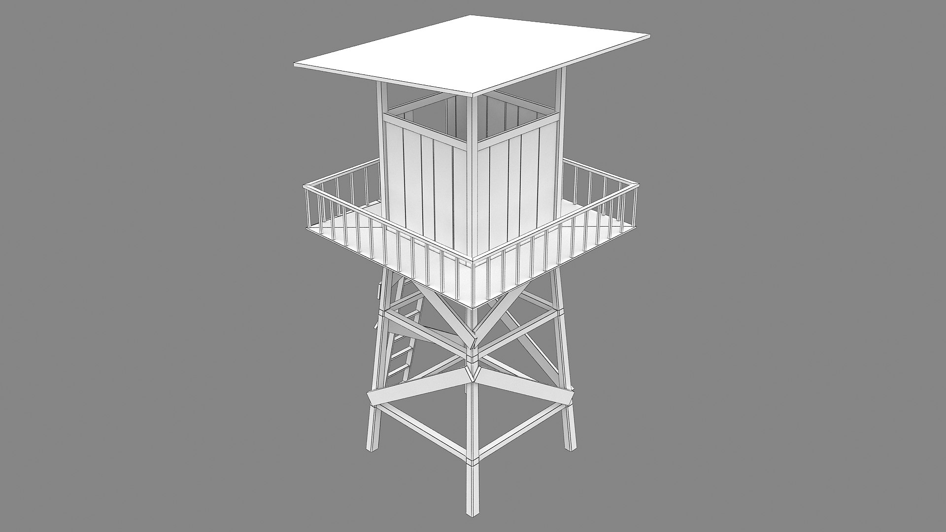 Military Watchtower Model - TurboSquid 2382212