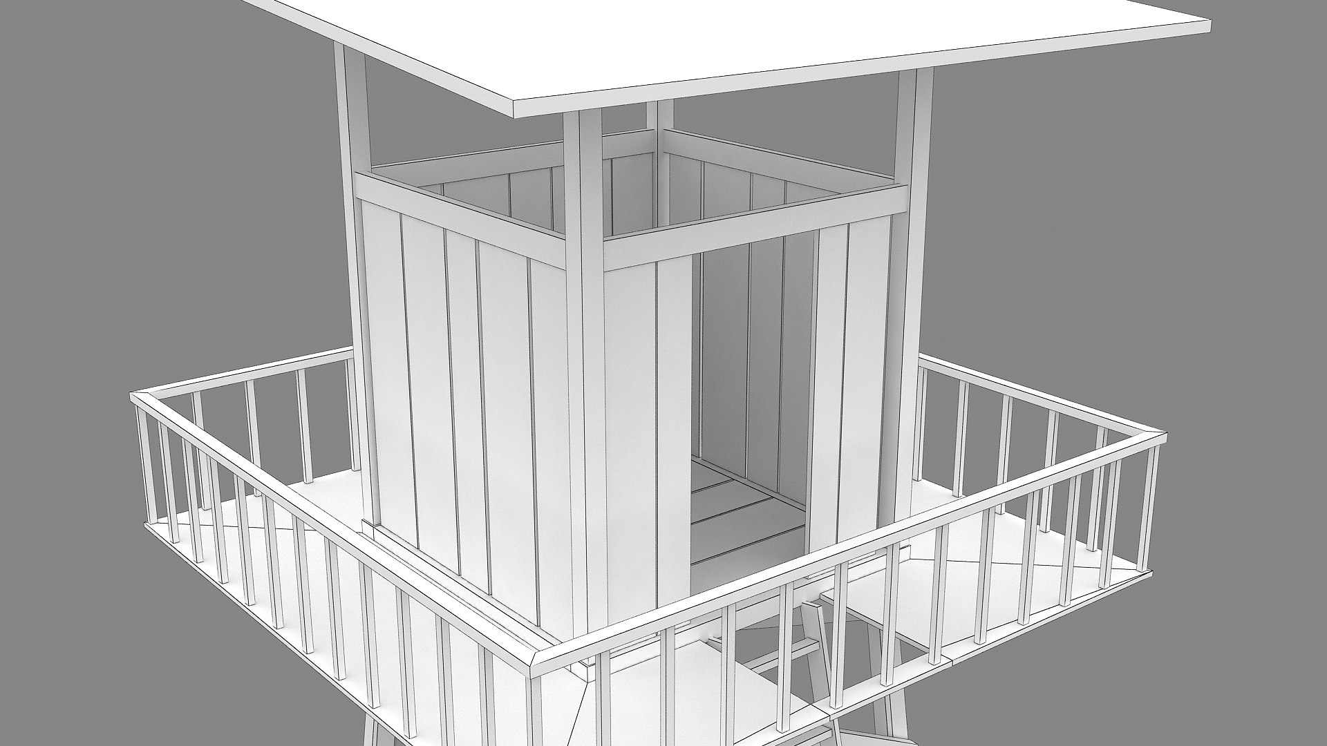 Military Watchtower Model - TurboSquid 2382212
