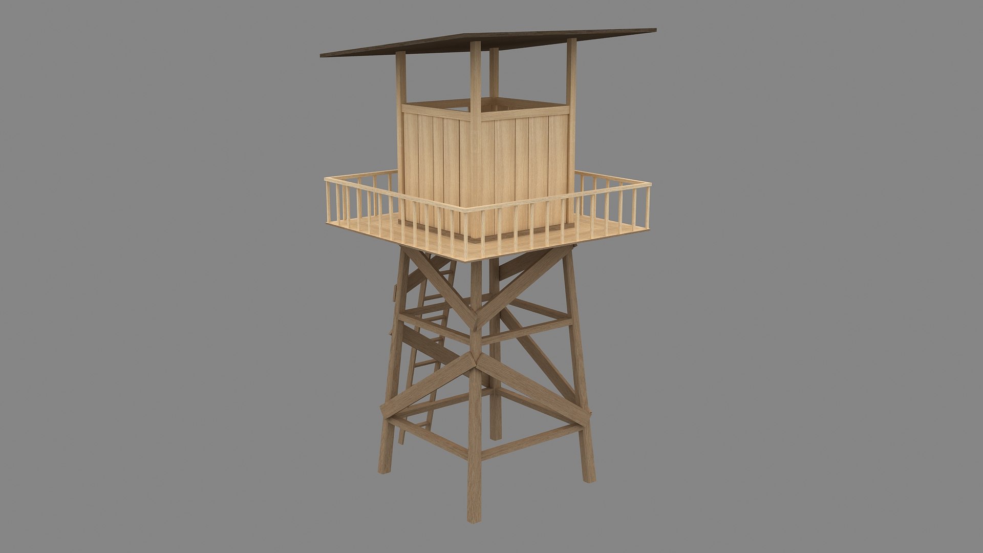 Military Watchtower Model - TurboSquid 2382212